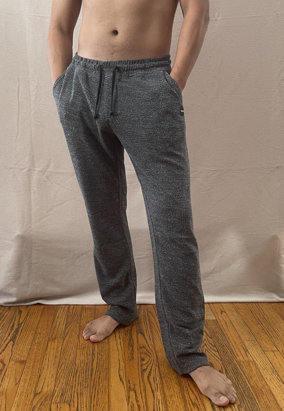 Hurley Men's Charcoal Gray Size M Fuzzy Cozy Straight Fit Surf Jogger ...