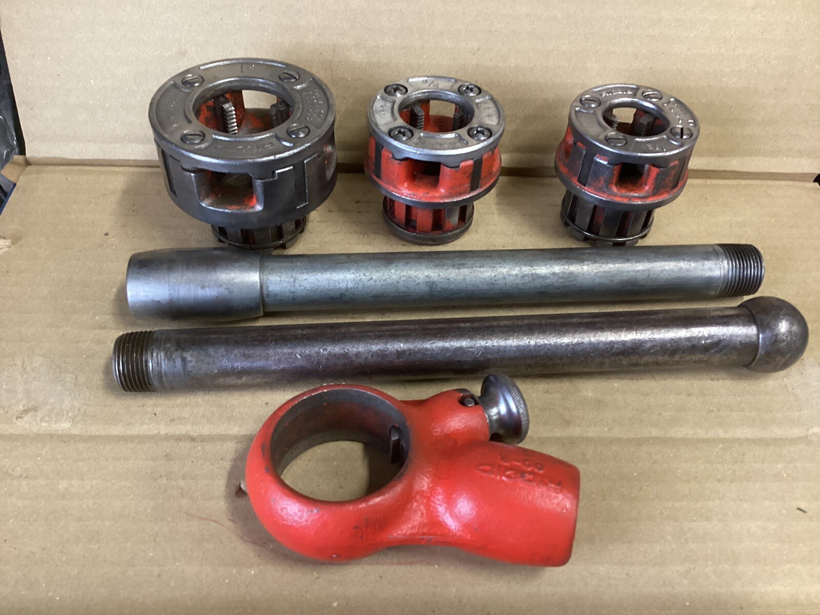 RIDGID 00-R PIPE Threader Set 1” 3/4” 1/2” 00R MADE IN USA | eBay