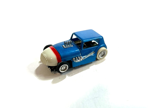 H-O SCALE SLOT CARS NEAT VINTAGE TYCO HTF RED/WHT/BLUE HOT ROD STYLE ...
