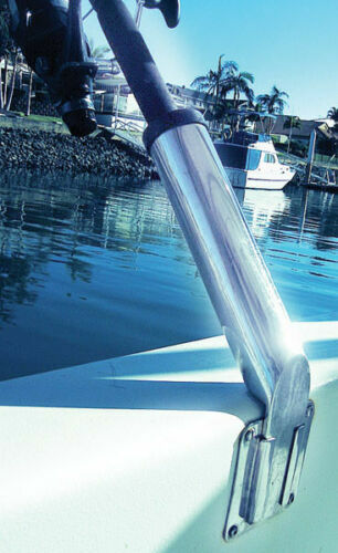 4X Boat Fishing Rod Holder Stainless Steel Removable Transom Rod Slide ...