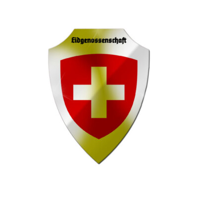 Aluschild Eidgenossenschaft Schweiz Wappen Abzeichen Kreuz Tafel #25464 ...