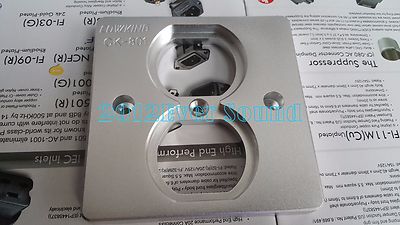 1x Aluminum Plate 86-86-10mm HIFI CK Power Receptacle Wall Outlet Cover ...