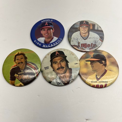 LOT OF 5 Anaheim Angels Baseball MLB Los Angeles PINS - VINTAGE ...