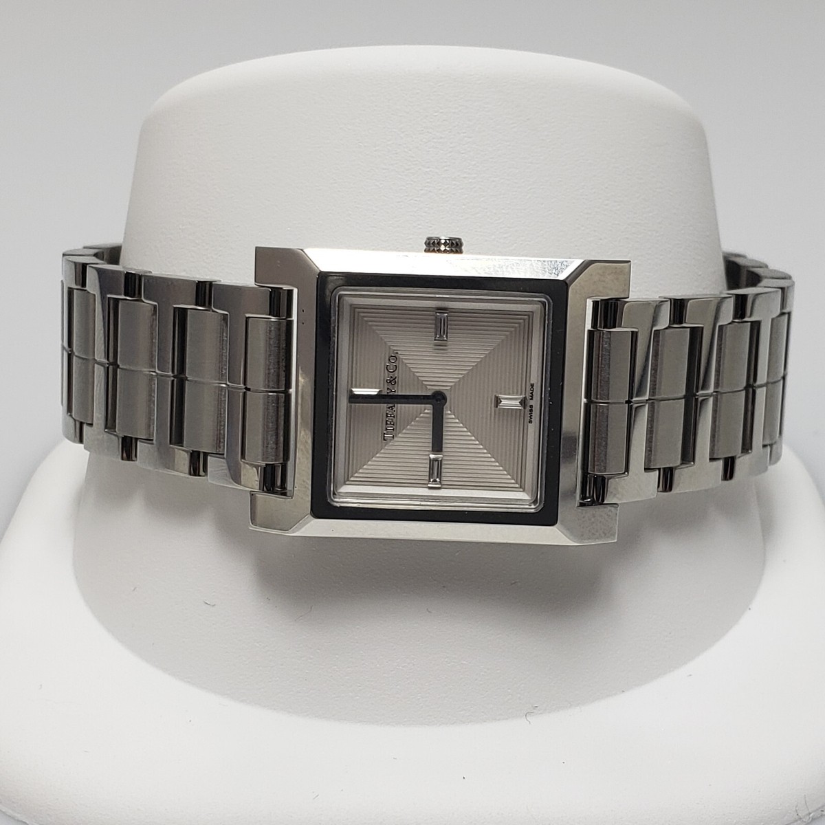 Tiffany & Co. 1837 Diamond Makers 22mm Square Stainless Tiffany & Co. 1837 Diamond Makers 22mm Square Stainless