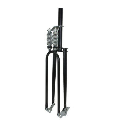 26" Dual Spring Disc Option Fork 1 1/8" Threadless Bicycle Cruiser Fork ...