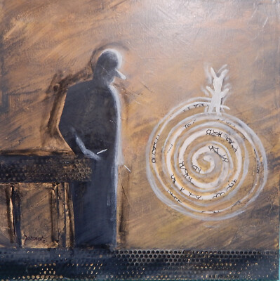 ORIGINAL ART WEIRD PAINTING FROM AMER HORROR STORY DEATH DEFY USA BY ...