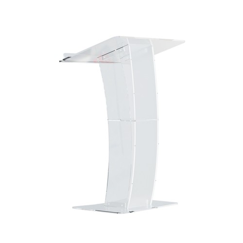 Acrylic Clear Podium Plexi-glass Pulpit School Conference Church Curve ...