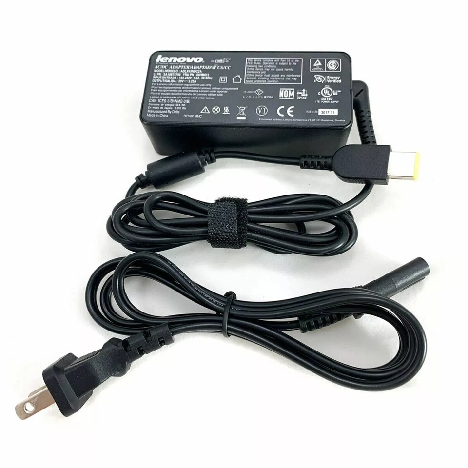 OEM LENOVO ThinkPad X240 X250 X260 X270 AC Adapter Charger 45W 20V ...