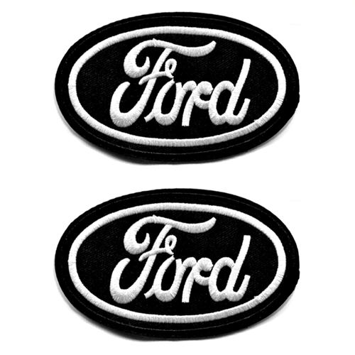 2 New Vintage Replica Ford Motor Car Automotive Patch Embroidered 2.5 ...