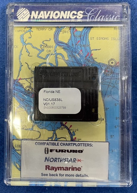Navionics Chart Data Card Furuno 1650 1850 NavNet Northstar Florida Ne ...