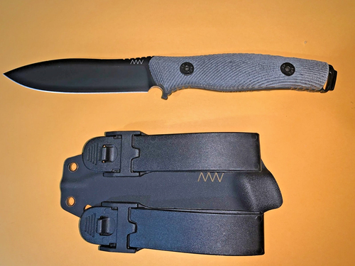 ANV M25 Fixed Blade Knife Sleipner DLC Steel Black Micarta Handle | eBay