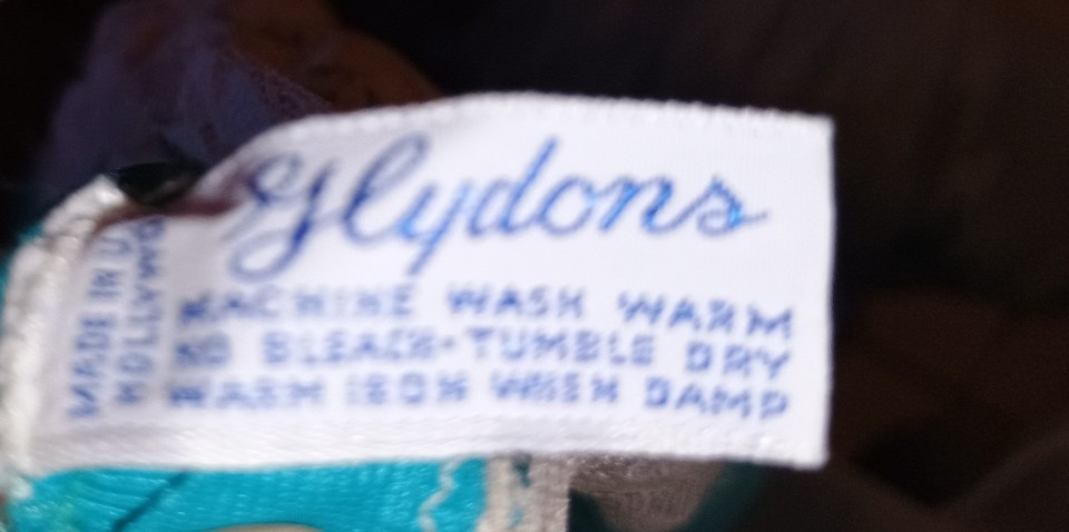 Vintage Glydons Nightgown Teal Beige Lace Sz M Bullet Bra Cups | eBay