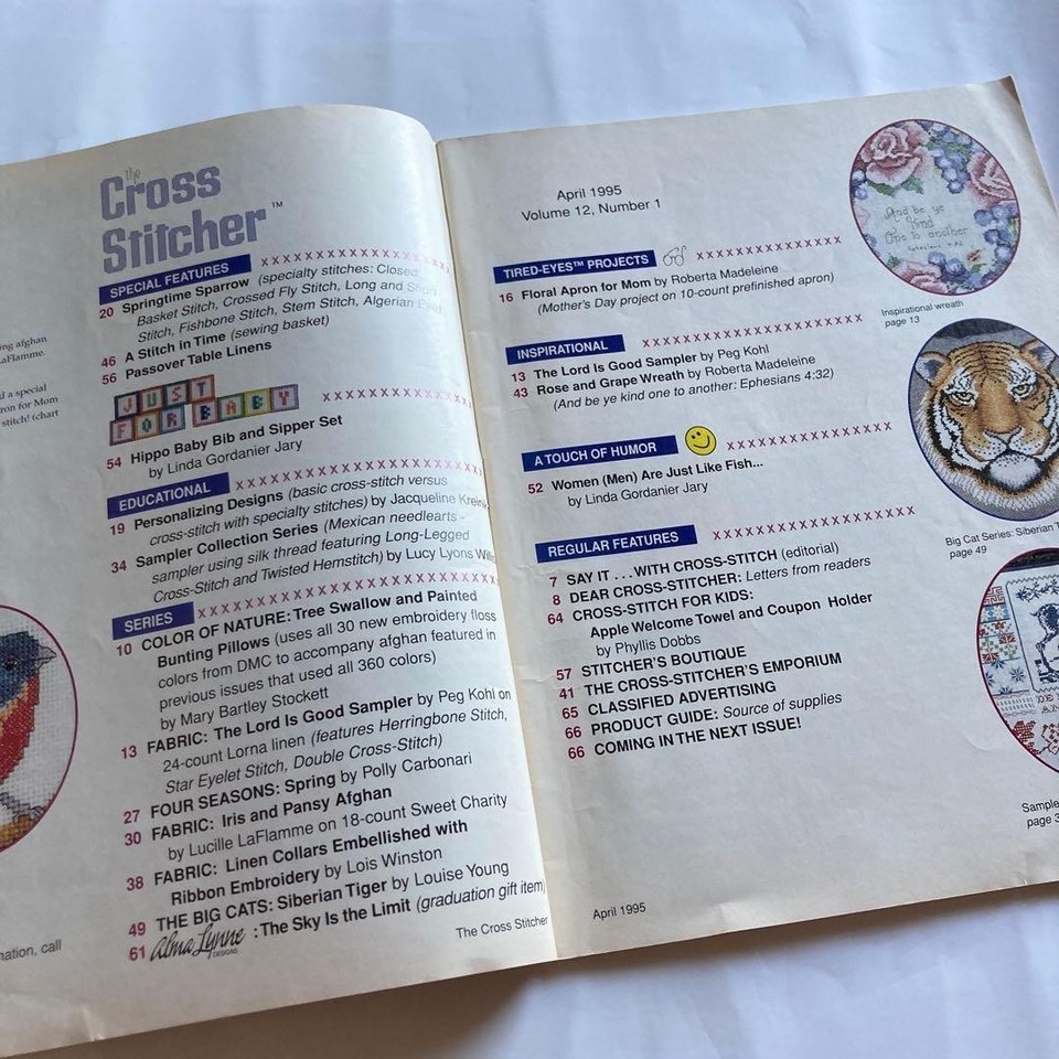 Cross Stitcher Magazine April 1995 Issue | eBay Australia