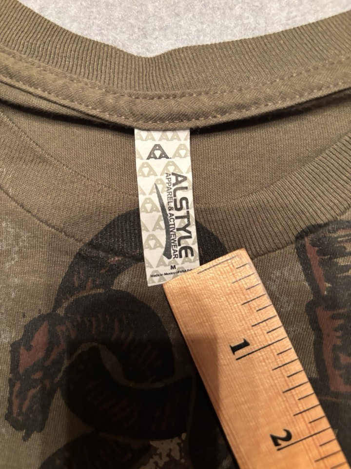 Rare Mick Mars 1313 Motley Crue T-Shirt Mens Medium Green AAA Short ...
