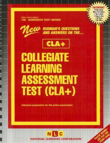 Collegiate Learning Assessment Test (CLA) (Passbooks) By Passbooks ...