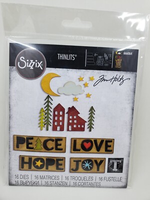 Tim Holtz Thinlits Christmas Cutouts Sizzix New 666064 | eBay