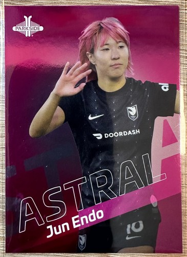 JUN ENDO 2023 PARKSIDE NWSL VOLUME 1 ASTRAL FOIL SP PARALLEL #4 ANGEL ...