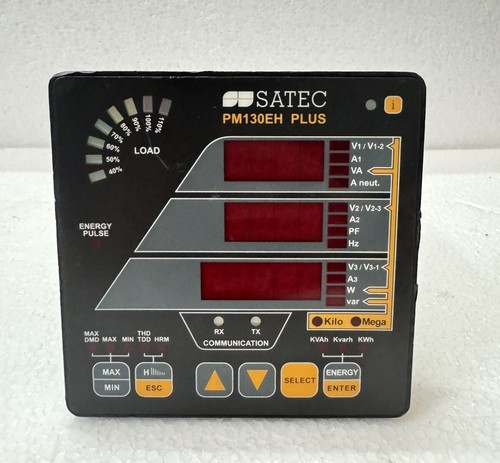 SATEC PM130EH PLUS MULTI-FUNCTIONAL POWER METER WITH ETHERNET MODULE ...