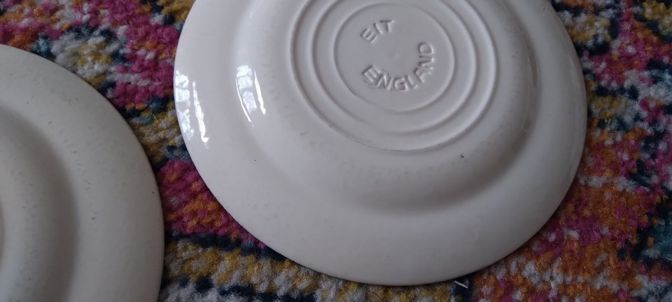 Blue Willow English Ironstone EIT (4) Dinner Plates (2)CEREAL BOWLS(4 ...