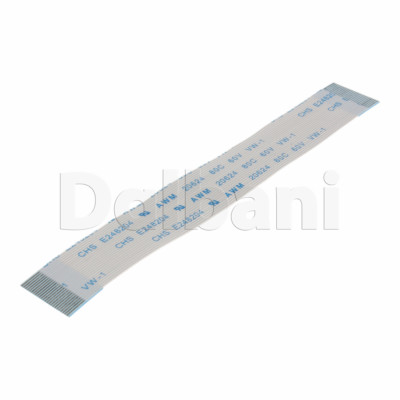 White Flex Cable FFC Flat Flexible Ribbon 0.5 Pitch 24 Pin 90 mm Type A ...