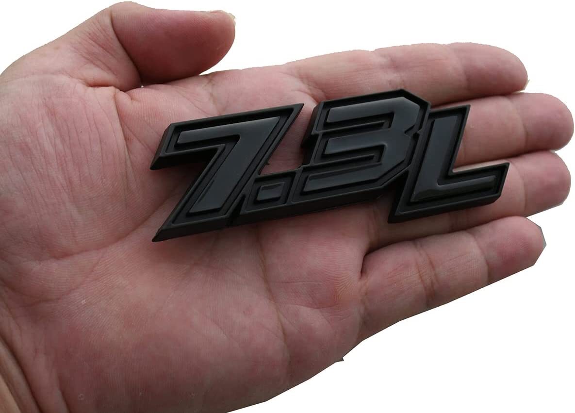 2pcs OEM 7.3L Emblem Fender 7.3 L Badge 3D Compatible with 250 350 450 ...