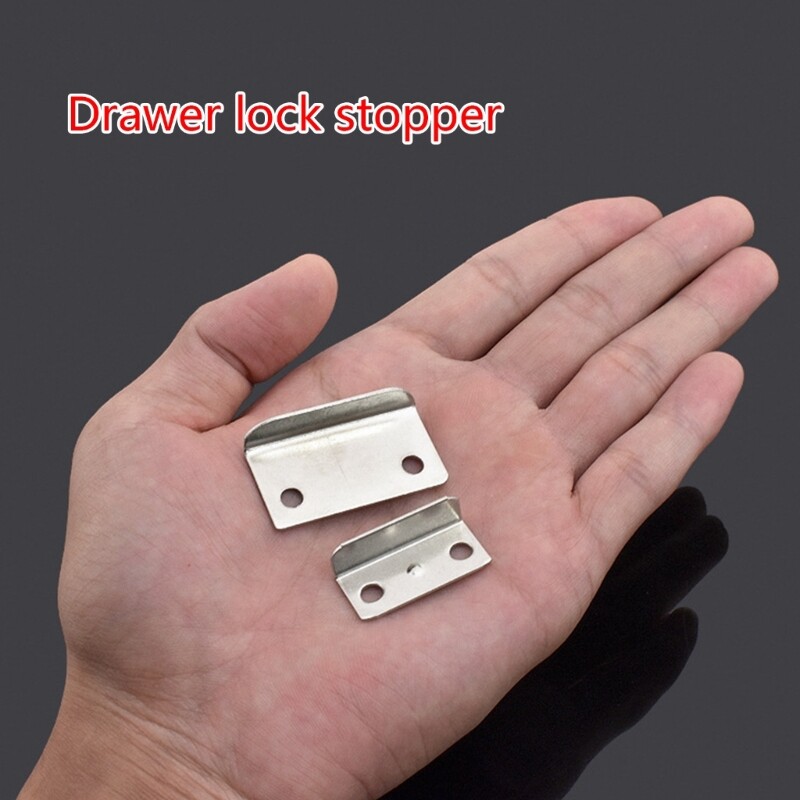 20pcs Drawer L Shaped Lock Strikes Plate Furniture Connector for Home ...