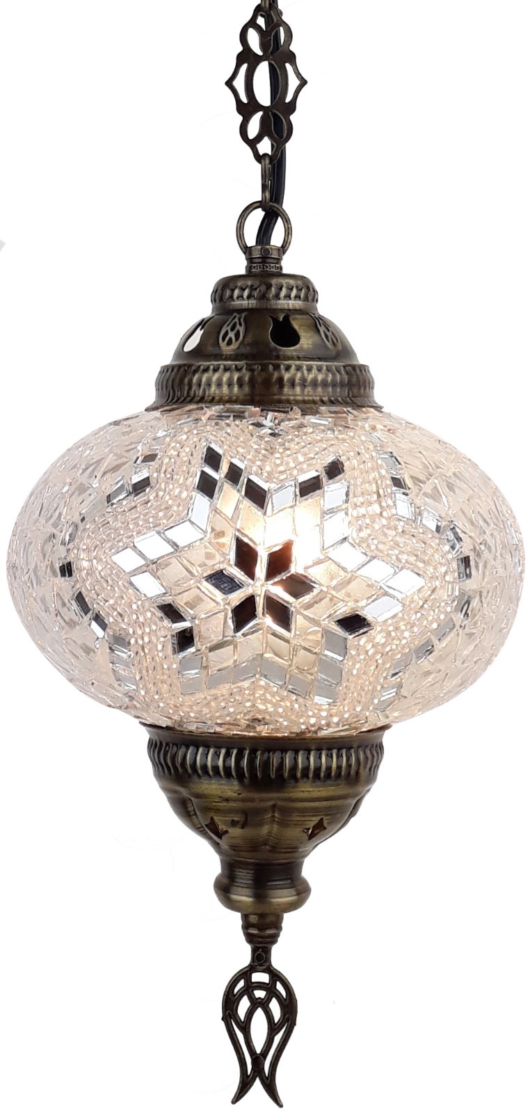 Turkish Moroccan Mosaic Ceiling Hanging Pendant Light Fixture Lamp ...