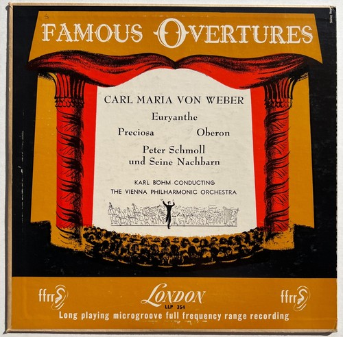 Famous Overtures Carl Maria von Weber Bohm Vienna Philharmonic ...