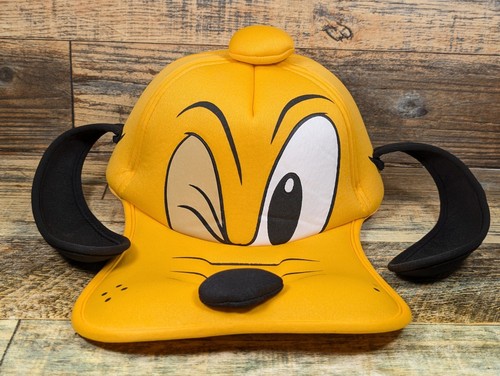 Walt Disney Parks Adult Pluto Foam Hat Floppy Ears Long Brim | eBay