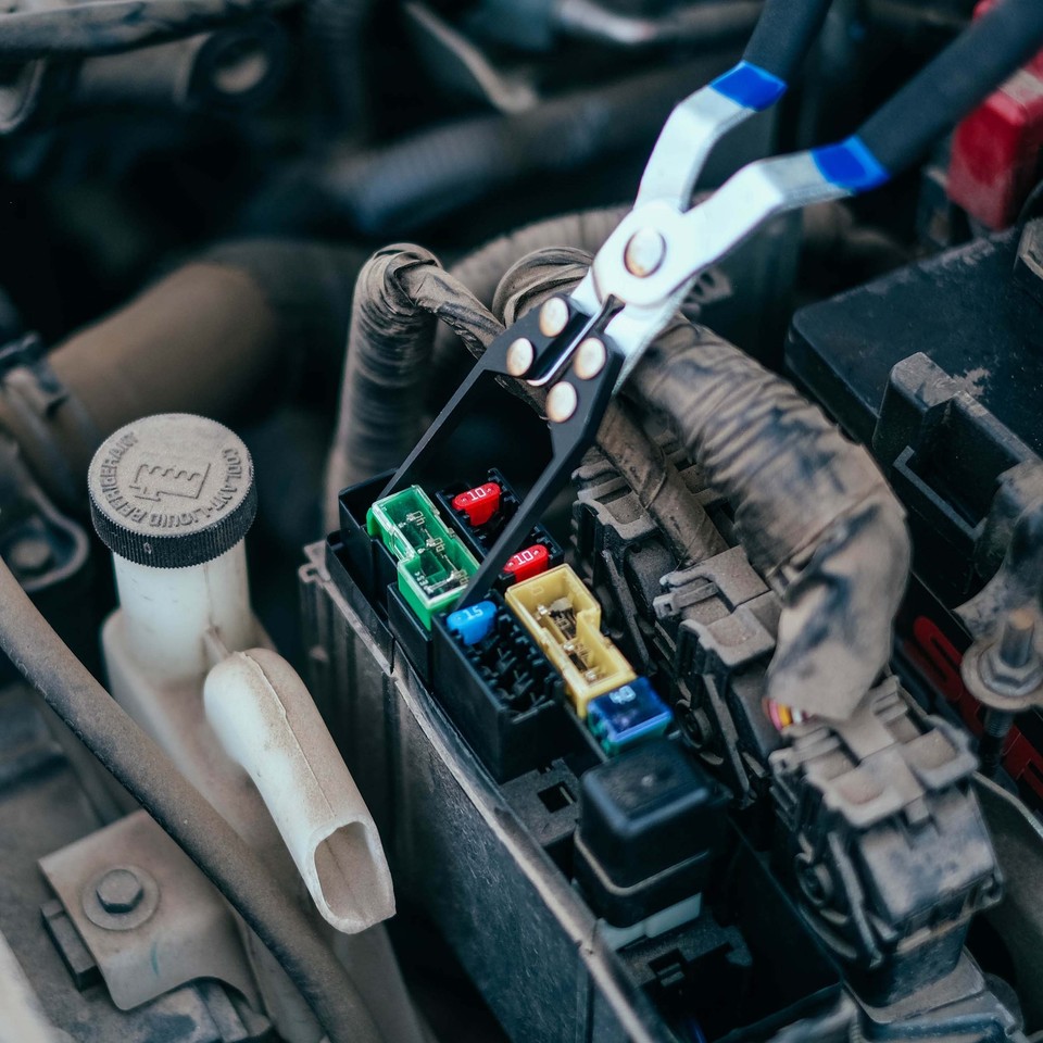 ABN Relay Puller Pliers ‚Äì 11.5 Inch Metal Auto Fuse Puller Tool Relay ...