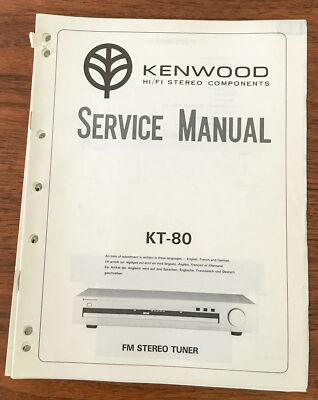 Kenwood KT-80 TUNER Service Manual *Original* | eBay