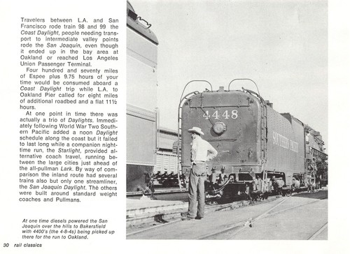 4-8-4 Locomotive #4448 On San Joaquin Bakersfield to Oakland Run Vtg ...