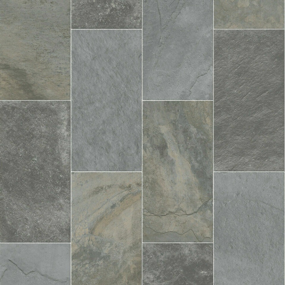 Vinyl Flooring Wood Tile CHEAP £7.99/m² Kitchen Bathroom Sheet Lino ...
