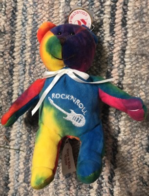 Adorable Collectibles Rock & Roll Teddy Beanbag Plush LE MWMT | eBay