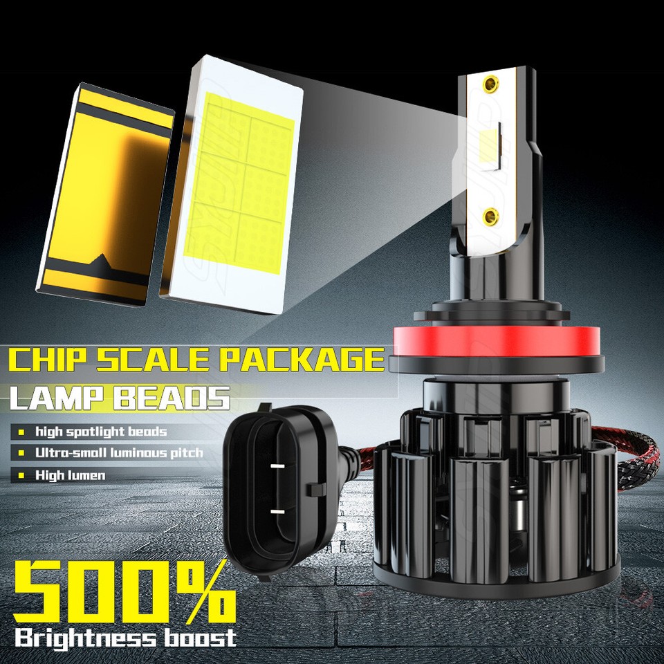 H11 LED Headlights Kit SuperBrightwhite FIT FOR CHEVROLET SPARK 2013 ...