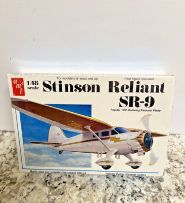 AMT 1:48 Stinson Reliant SR-9 Vintage Model Airplane Kit T639, Sealed ...