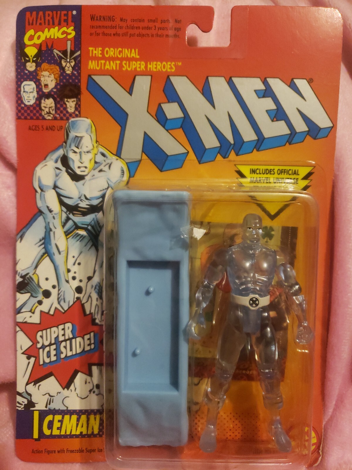 Vintage 1993 X-Men Iceman With Super Ice Slide Action Figure Toybiz ...