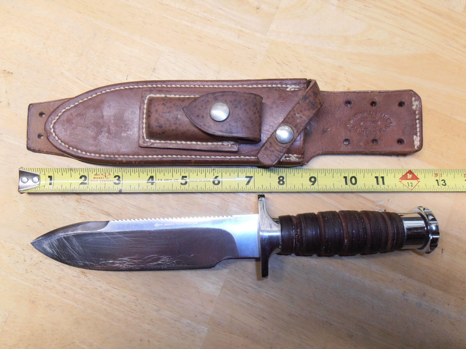 Hackman Finland Survival Knife Stainless Fighting Knife Randall Sheath ...