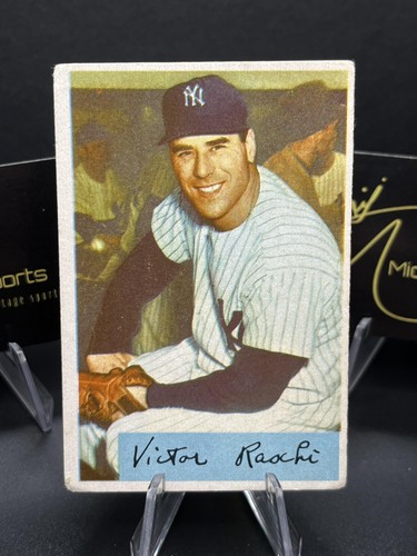 1954 Bowman ERROR CARD Vic Raschi/Antonelli On back #208 | eBay