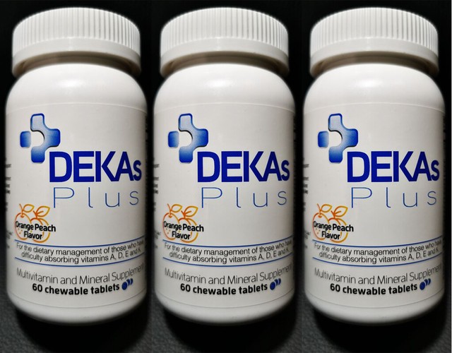 Dekas Plus Chewable Tablets Multivitamin and Mineral Supplement 60 ...