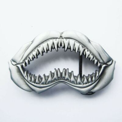 Shark Teeth Mouth Jaws Metal Fashion Belt Buckle | eBay