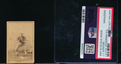 1887 N172 Old Judge J.J. Kenyon St. Louis Whites Catch Stoop (min size ...