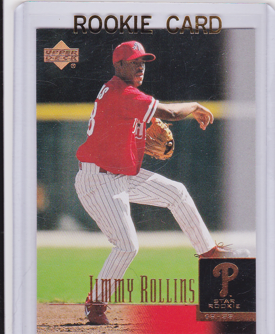Jimmy Rollins 2001 STAR RC Upper Deck ROOKIE CARD Philadelphia Phillies ...