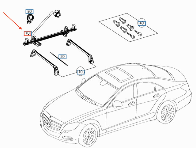Mercedes-Benz A0008900293 Bicycle Rack for sale online | eBay