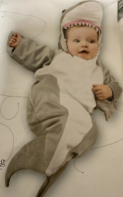 🧷 UNDERWRAPS Little Jaws Shark Bunting Infant Costume 0/6M | eBay
