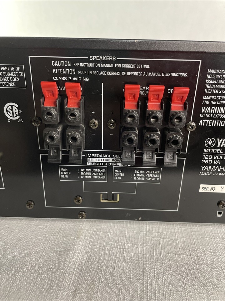 Yamaha HTR 5540 - 5.1 Channel Surround Sound Receiver AM FM Stereo ...