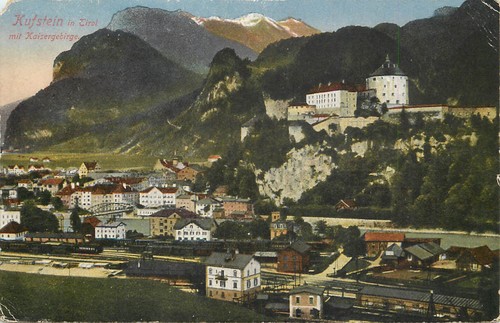 Austria Kufstein in Tirol railway station panorama 1920s | eBay