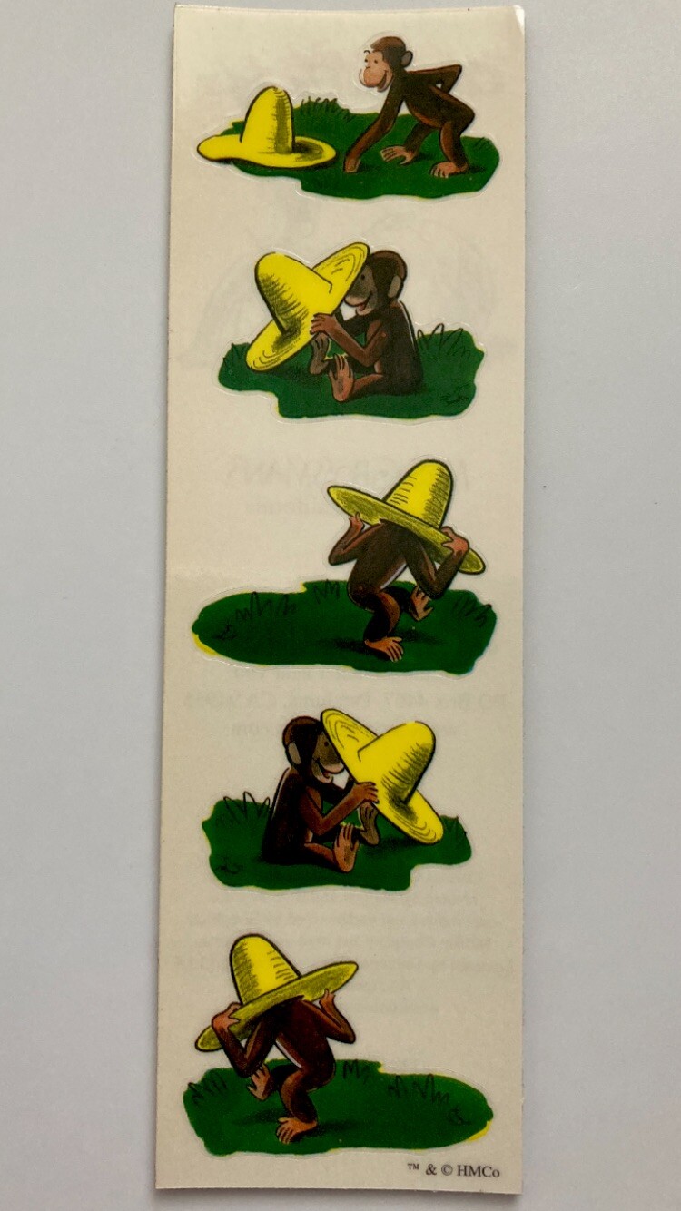 Curious George Stickers | eBay