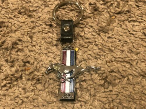 1989 1990 FORD MUSTANG RUNNING HORSE 25TH ANNIVERSARY LOGO KEYCHAIN ...