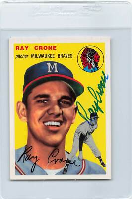 1994 Topps Archives 1954 #206 Ray Crone Braves Signed Auto *51201 | eBay